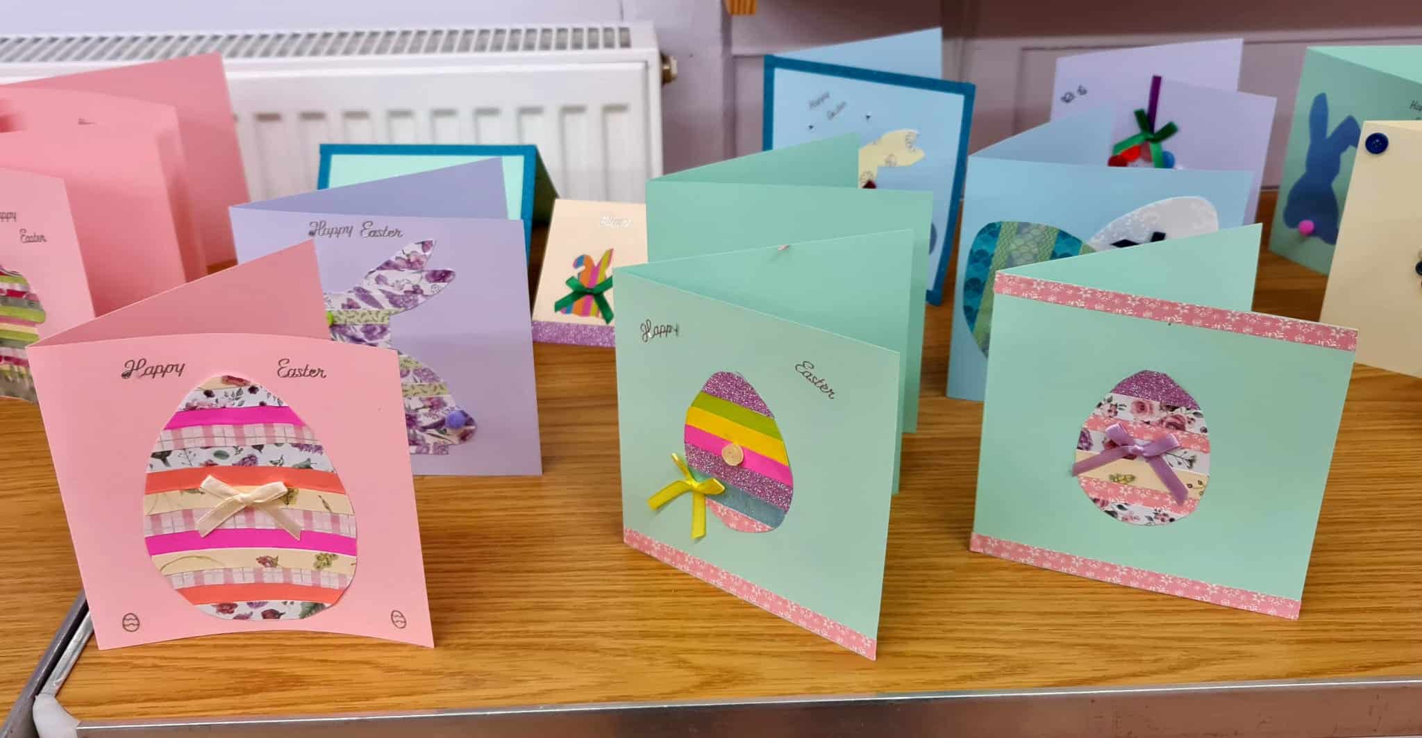 Easter cards and cardboard boxes - Seasalter Cross Women's Institute